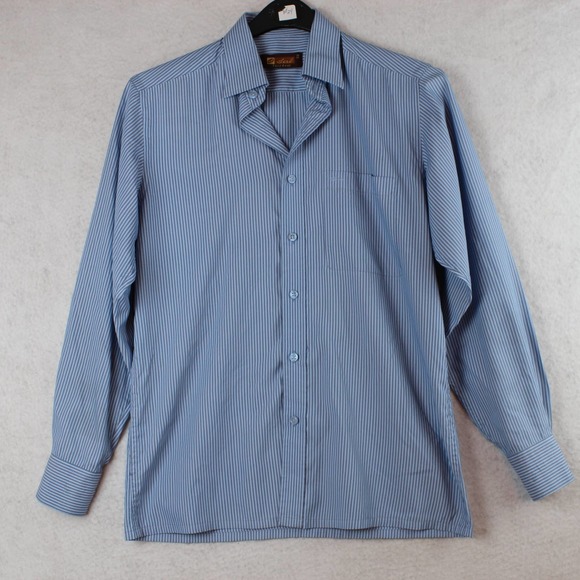 Sero | Shirts | Sero Fairdeal Sz 38 Mens Shirt Blue Striped Long Sleeve ...